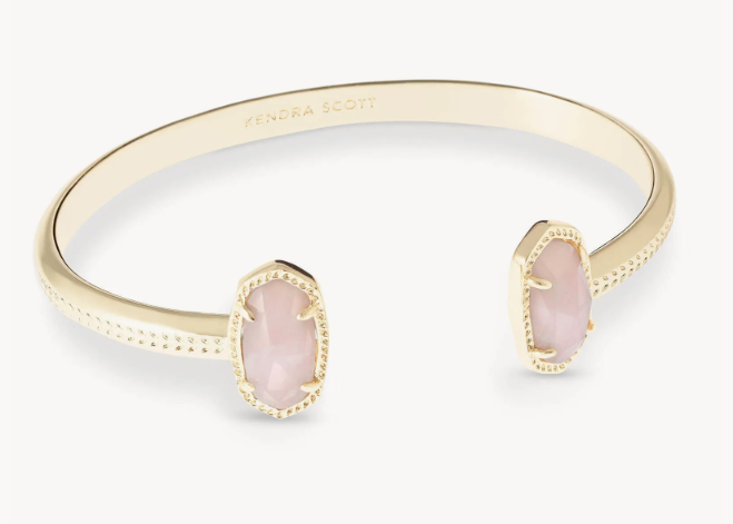 Kendra Scott Elton Gold Cuff in Rose Quartz – Hartz Honey Hole