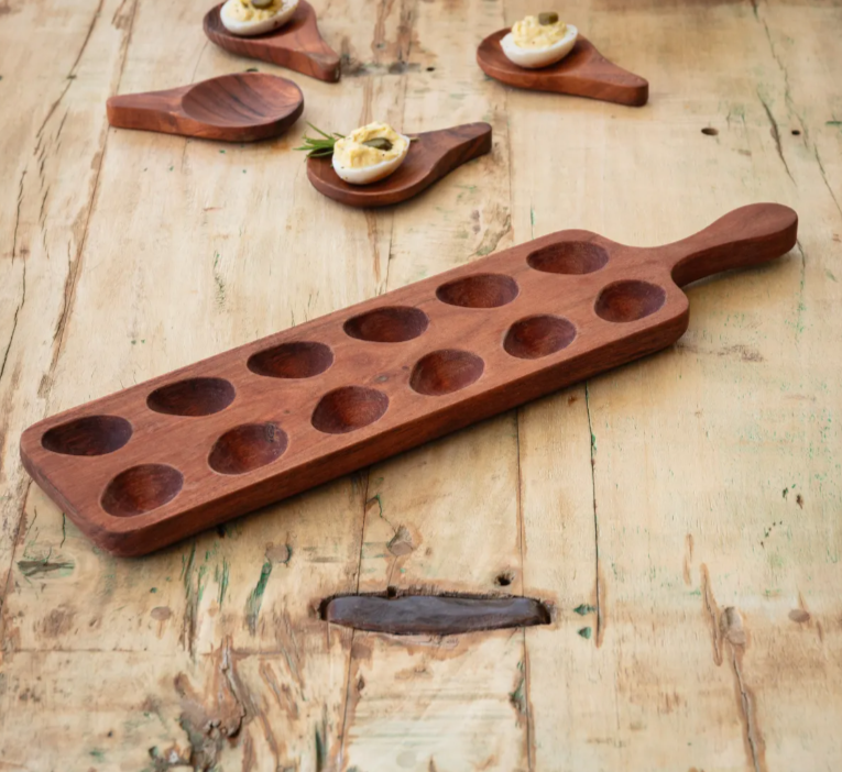 Wooden Deviled Egg Board – Hartz Honey Hole