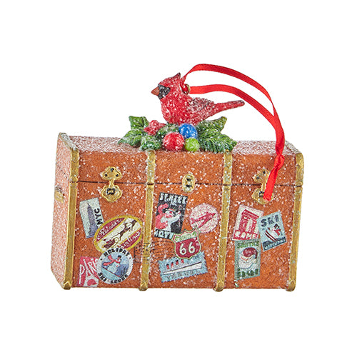 Luggage With Cardinal Ornament – Hartz Honey Hole