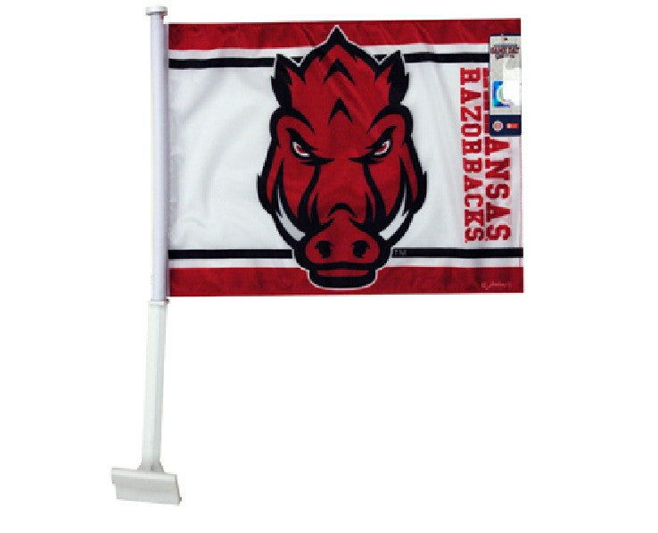 Arkansas Razorbacks Car Flag – Hartz Honey Hole